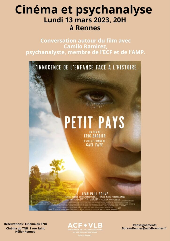 Cinéma et psychanalyse : conversation autour du film "Petit pays" d ...