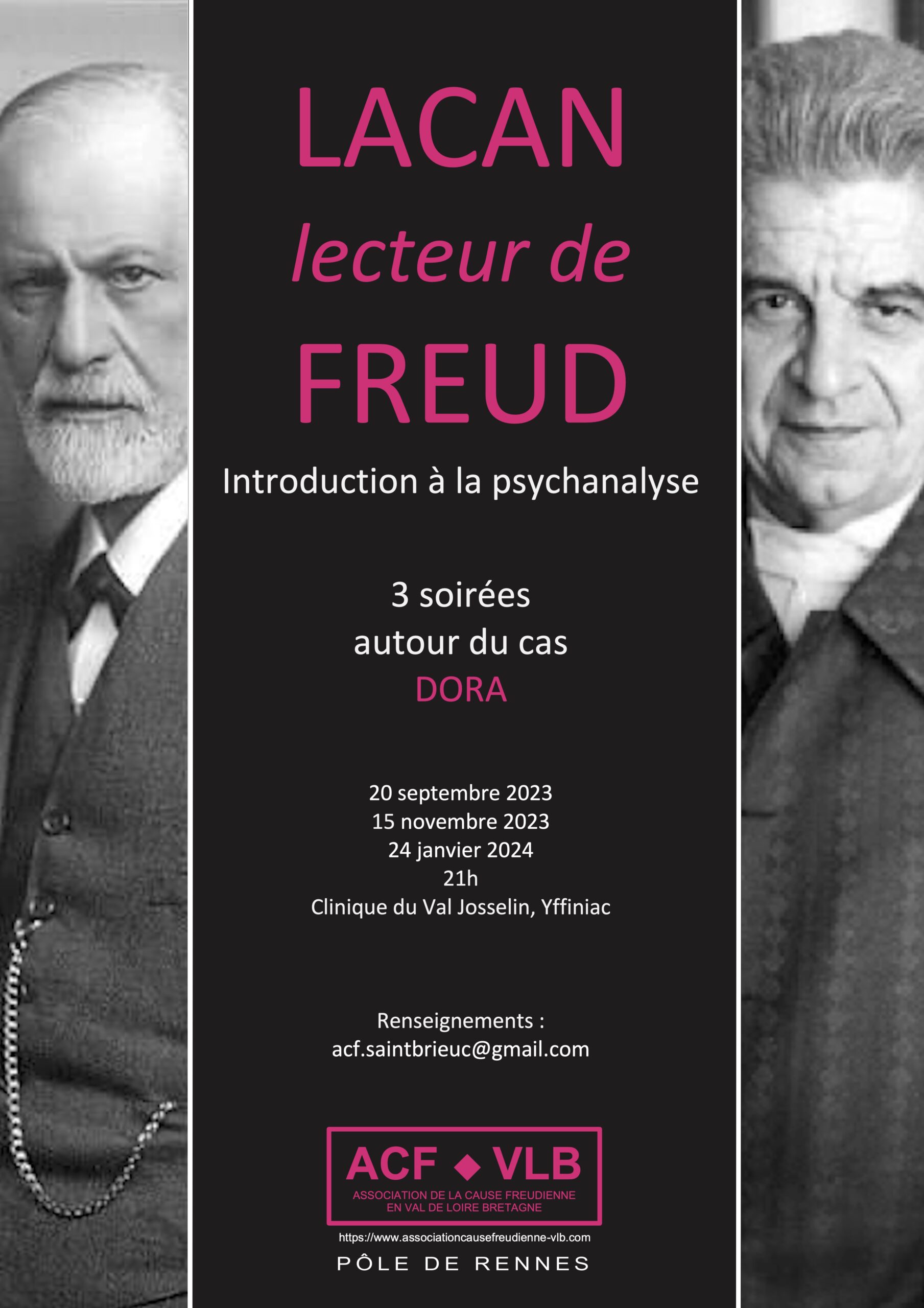 Lacan lecteur de Freud - Introduction à la psychanalyse - ACF en VLB